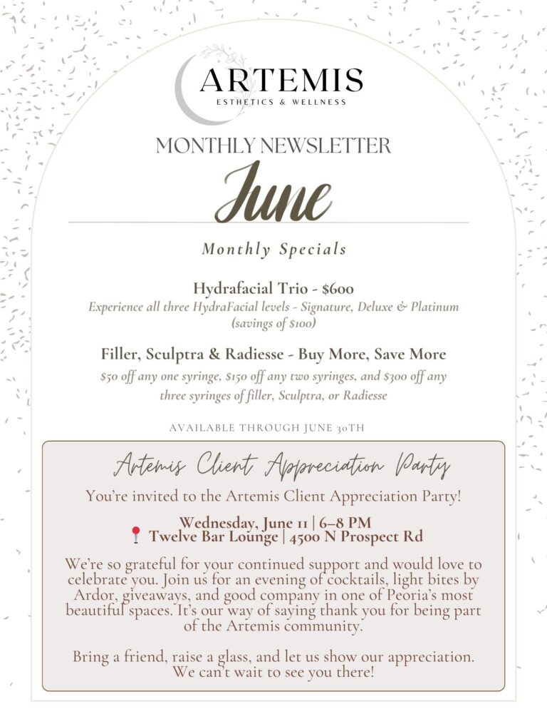 Monthly Specials at Artemis Esthetics + Wellness